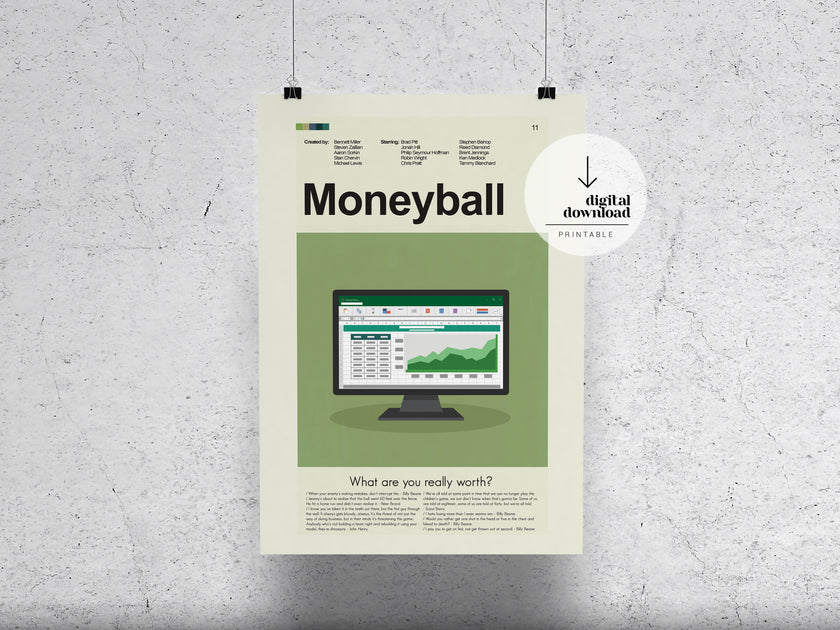 Moneyball | DIGITAL ARTWORK DOWNLOAD | PrintsandgiggIes