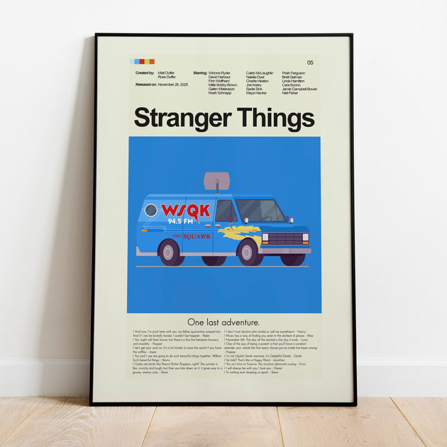 Stranger Things (Season 5) - Squawk Van | 12"x18" Print Only ...