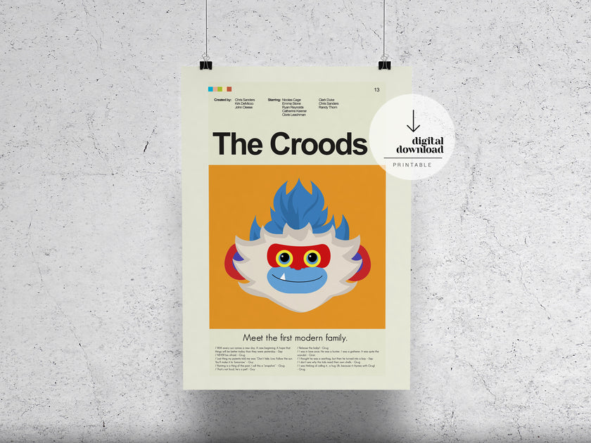 The Croods | DIGITAL ARTWORK DOWNLOAD | PrintsandgiggIes