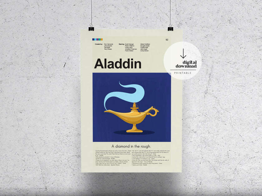 Aladdin | DIGITAL ARTWORK DOWNLOAD | PrintsandgiggIes