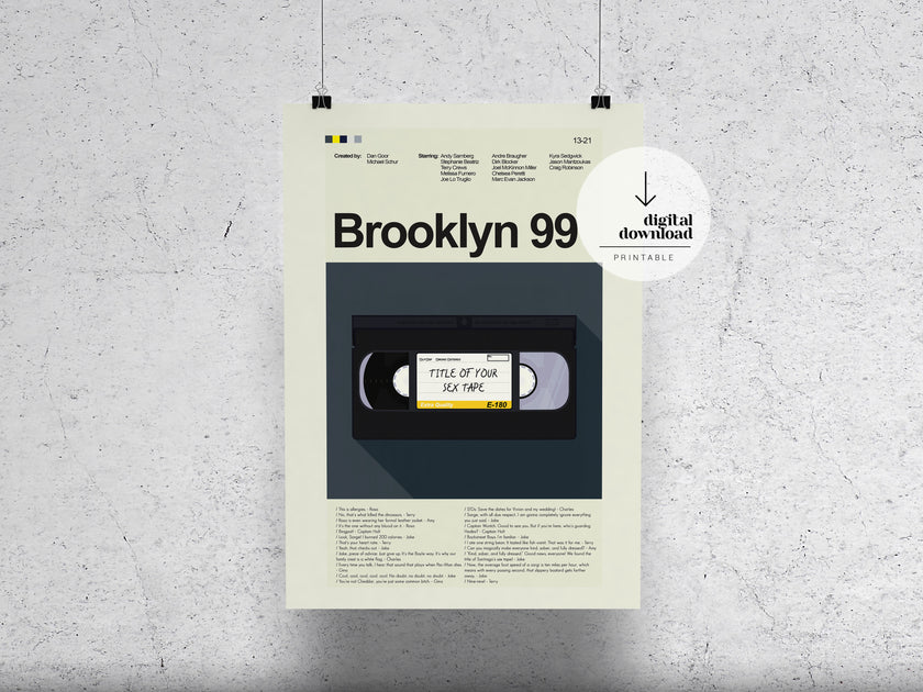 Brooklyn 99 | DIGITAL ARTWORK DOWNLOAD | PrintsandgiggIes
