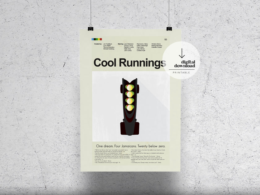 Cool Runnings | DIGITAL ARTWORK DOWNLOAD | PrintsandgiggIes