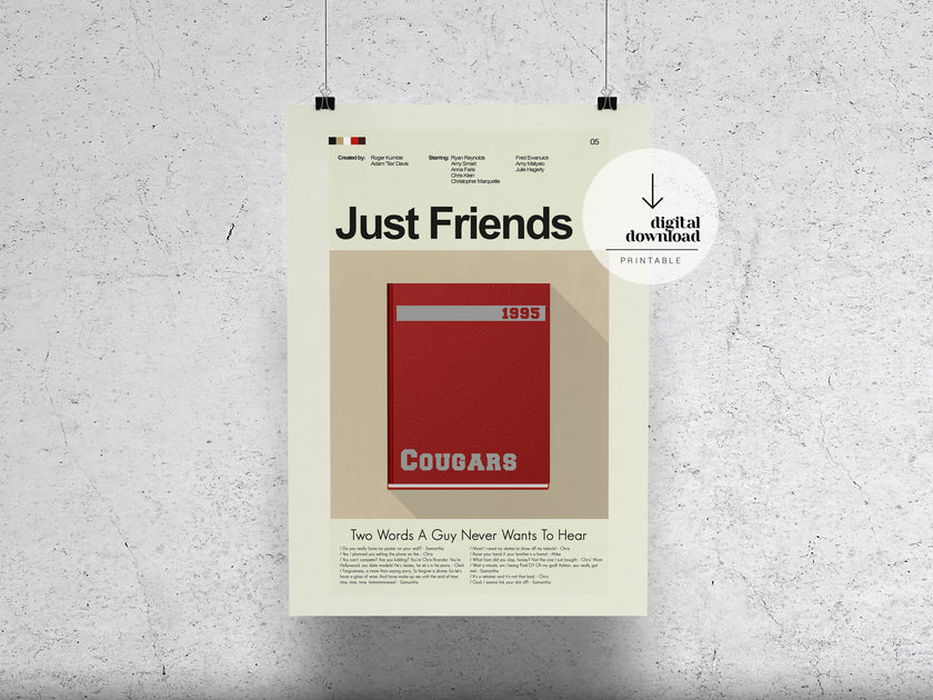 Just Friends | DIGITAL ARTWORK DOWNLOAD | PrintsandgiggIes