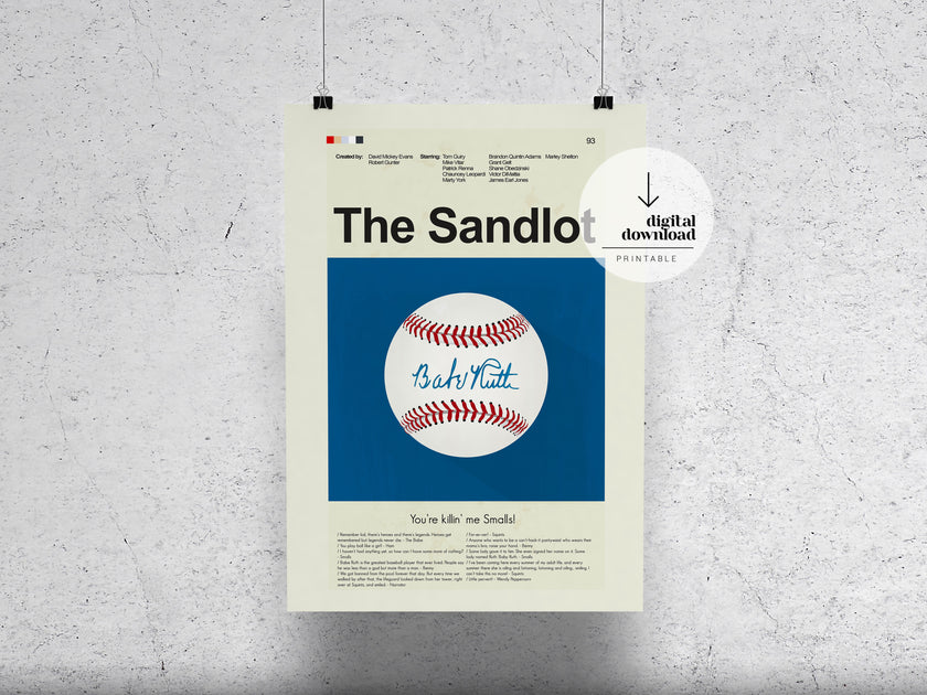 The Sandlot | DIGITAL ARTWORK DOWNLOAD | PrintsandgiggIes
