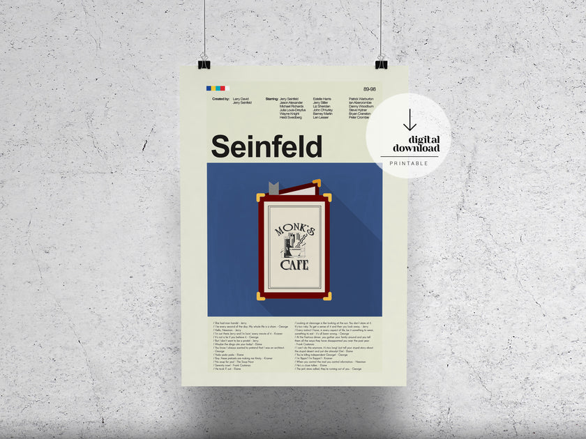 Seinfeld | DIGITAL ARTWORK DOWNLOAD | PrintsandgiggIes