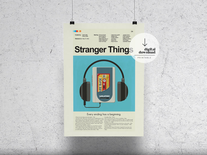 Stranger Things (Season 4) | DIGITAL ARTWORK DOWNLOAD | PrintsandgiggIes