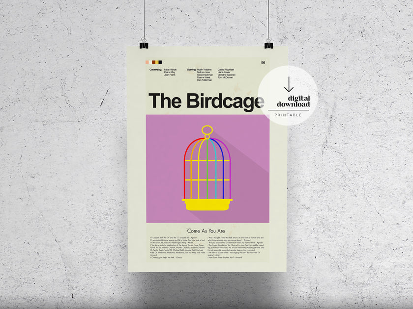 The Birdcage | DIGITAL ARTWORK DOWNLOAD | PrintsandgiggIes