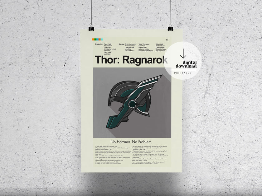Thor: Ragnarok | DIGITAL ARTWORK DOWNLOAD | PrintsandgiggIes